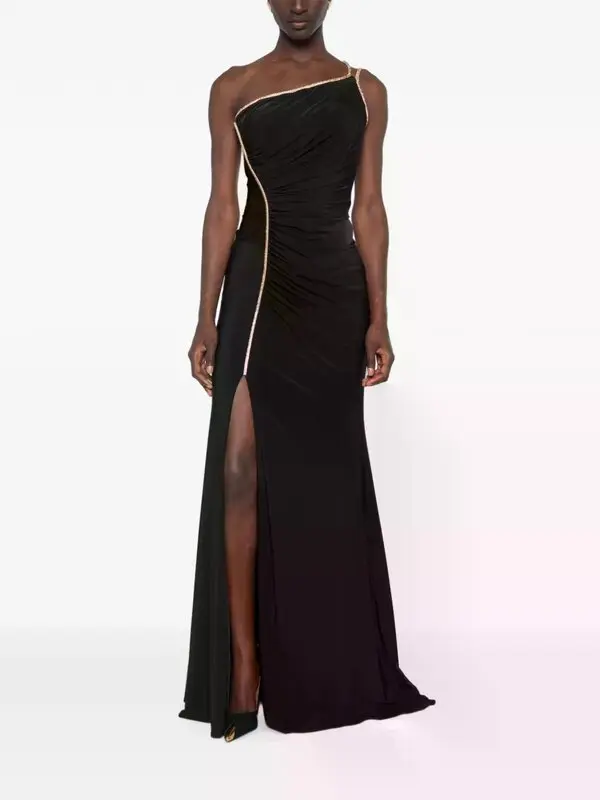 FOREVER UNIQUE Isla Crystal-embellished Maxi Dress