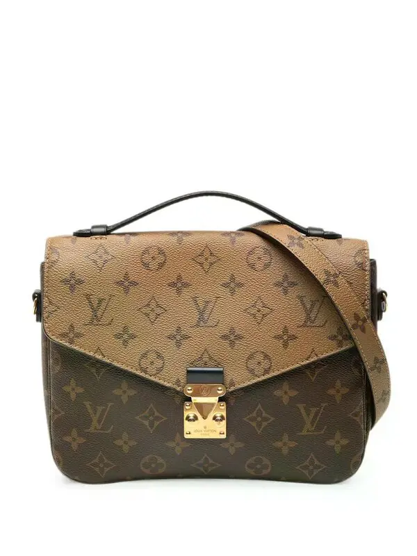 LOUIS VUITTON 2020 Monogram Reverse Pochette Metis Satchel