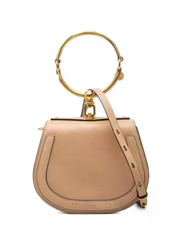 Chloé 2017 Small Leather Nile Bracelet Satchel - Neutrals