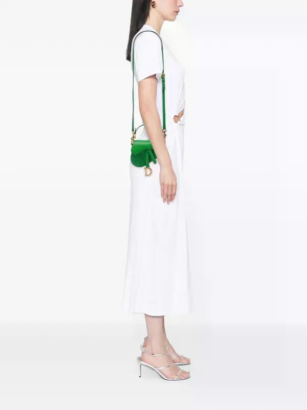 Dior 2022 Micro Goatskin Saddle Bag Satchel