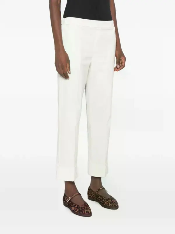 WHYCI MILANO Pressed-crease Cotton Trousers