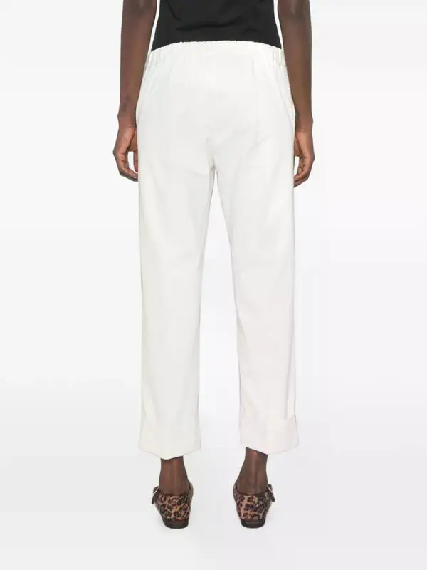 WHYCI MILANO Pressed-crease Cotton Trousers