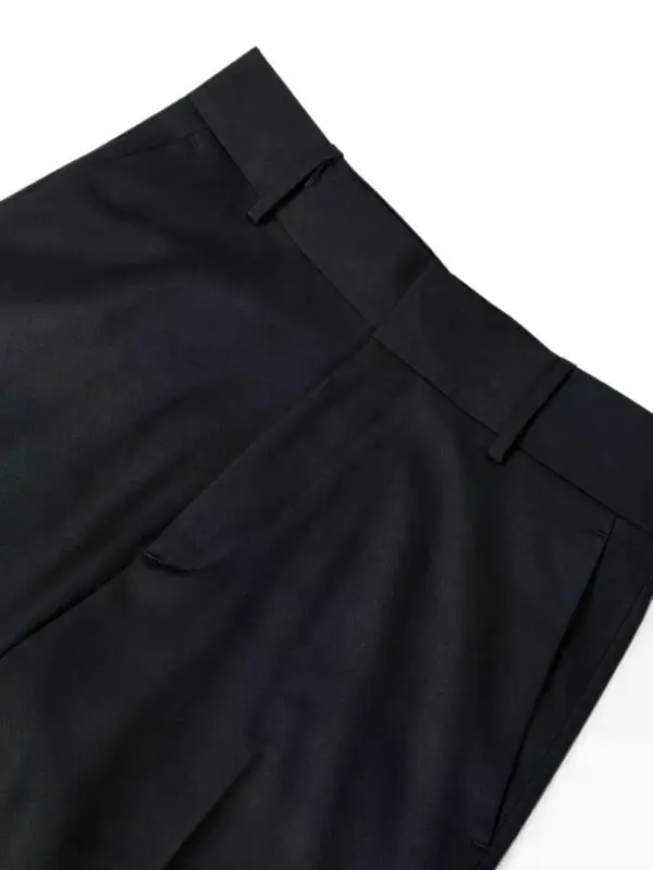 LANEUS Belt-loop Pleated Trousers