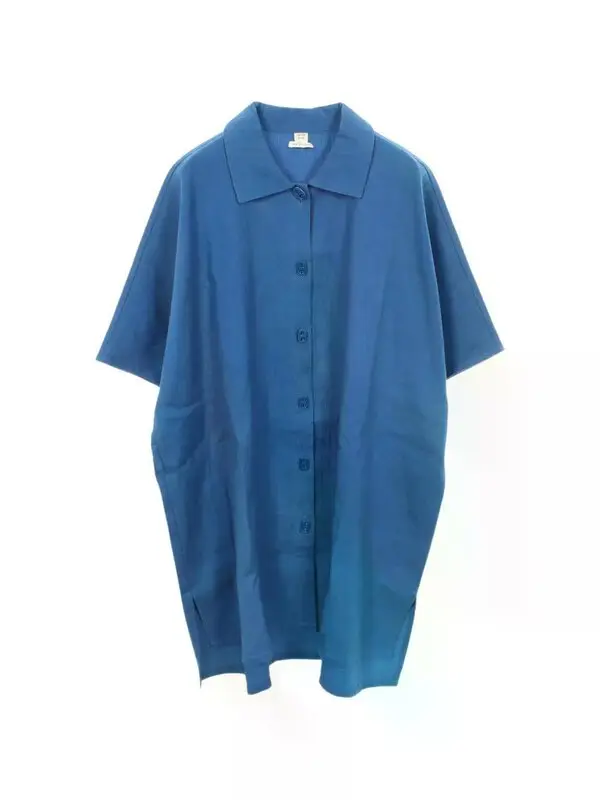 Hermès 2000s Chaine D'ancre Button Shirt Mini Dress
