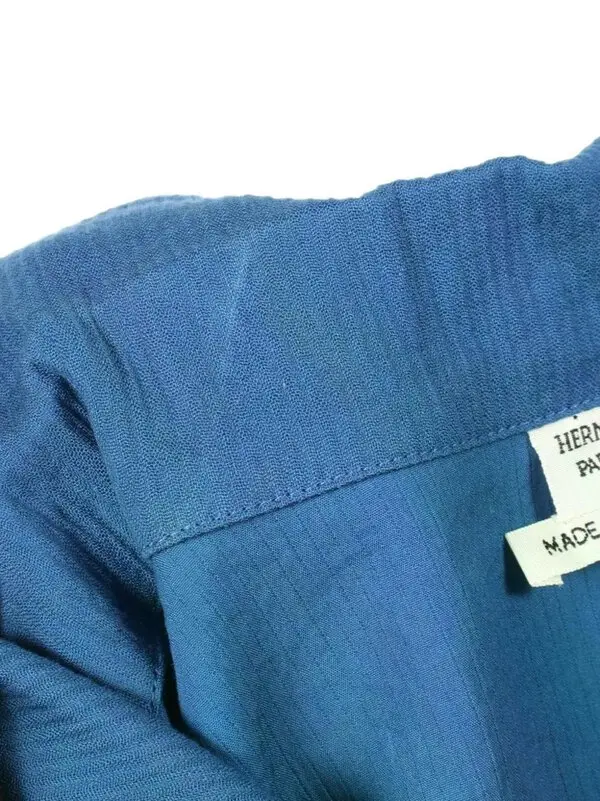 Hermès 2000s Chaine D'ancre Button Shirt Mini Dress
