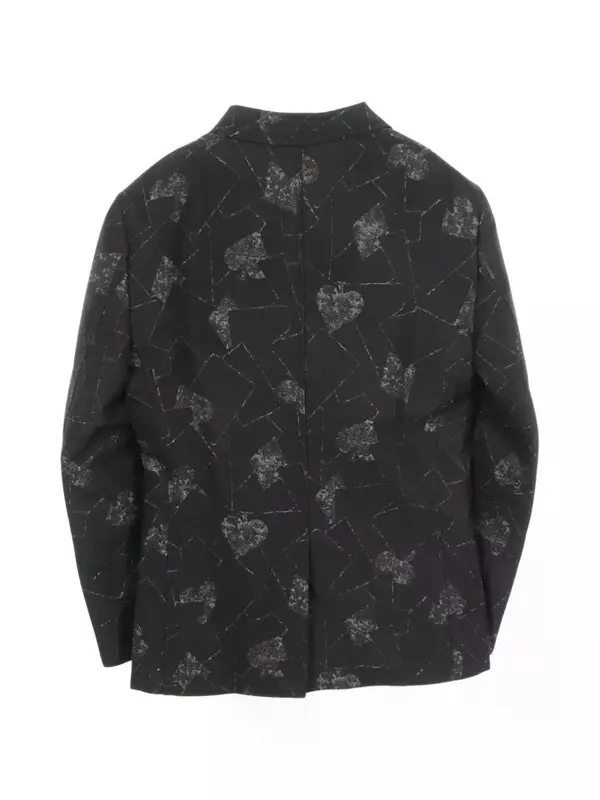 Hermès 2010s Playing Cards Single-breasted Blazer