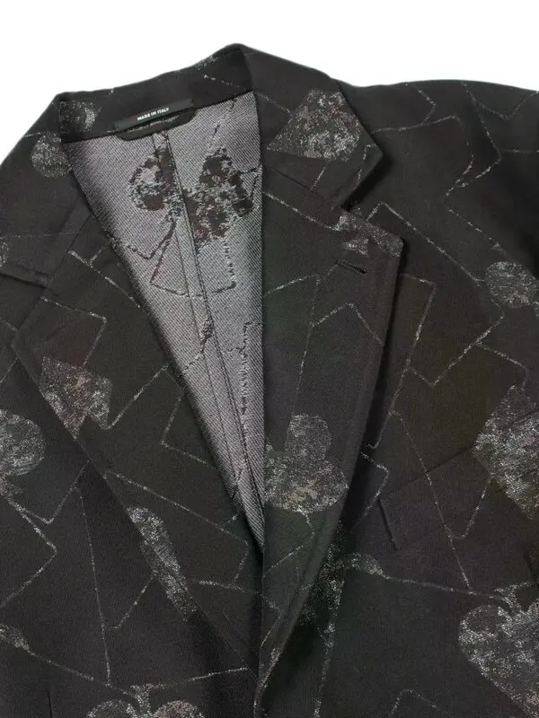 Hermès 2010s Playing Cards Single-breasted Blazer