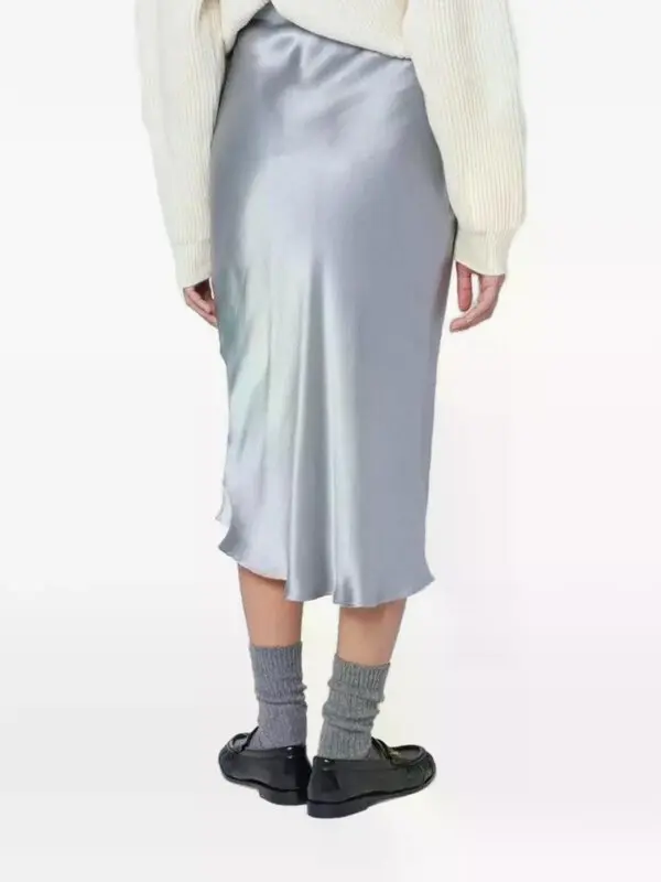 ANINE BING Silk Midi Skirt