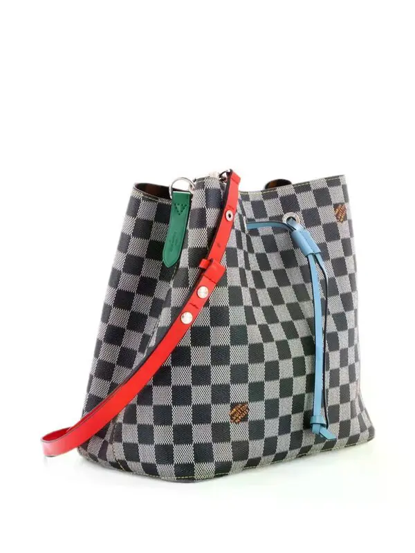 LOUIS VUITTON Neonoe Handbag Limited Edition Colored Damier Mm Bucket Bag - Black