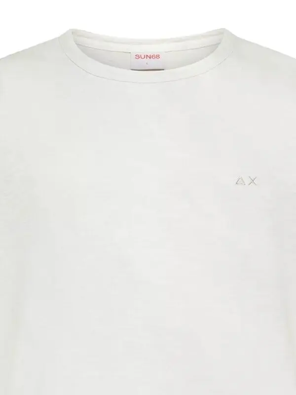SUN 68 Embroidered-logo T-shirt - White