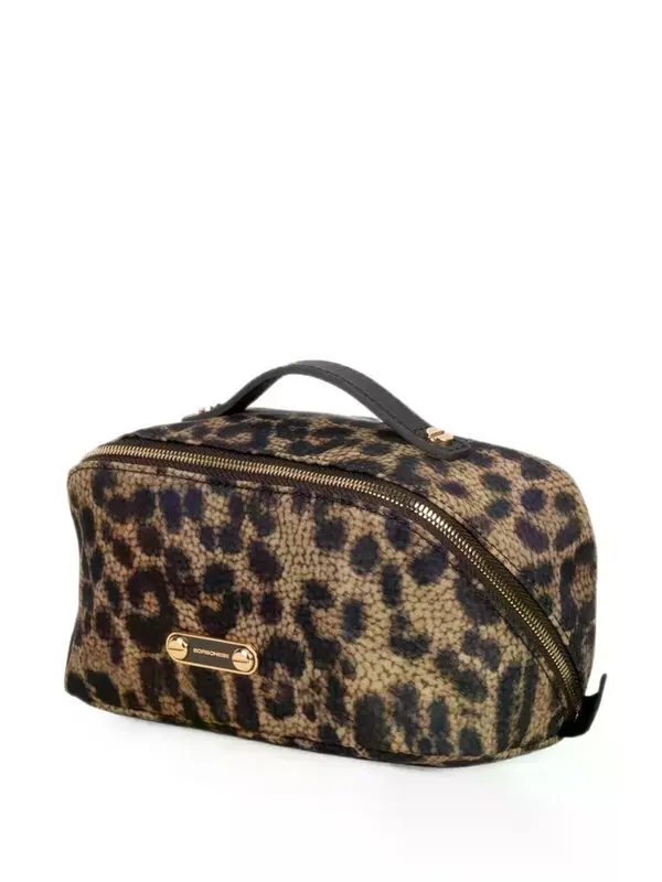 Borbonese Leopard-print Top-handle Clutch Bag