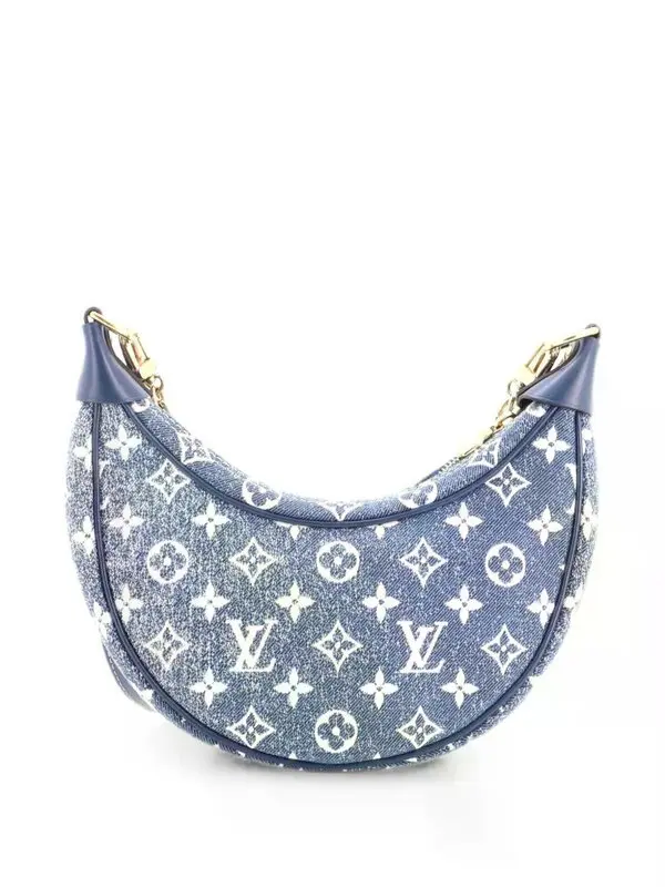 LOUIS VUITTON Loop Handbag Monogram Jacquard Denim Hobo Bag