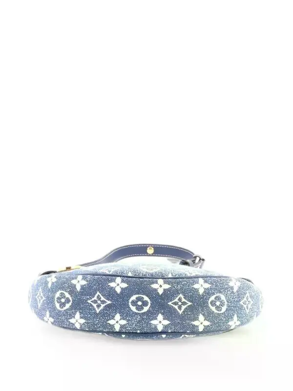 LOUIS VUITTON Loop Handbag Monogram Jacquard Denim Hobo Bag