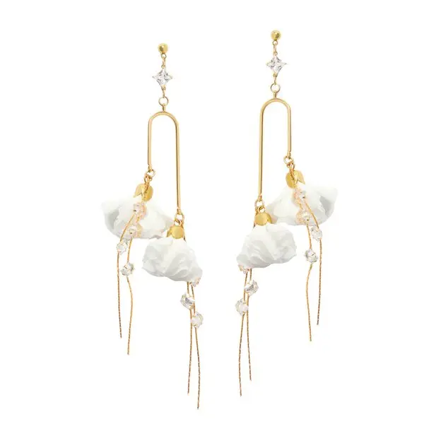 SAHARAS ESSENTIALS Flower Dangle Earrings