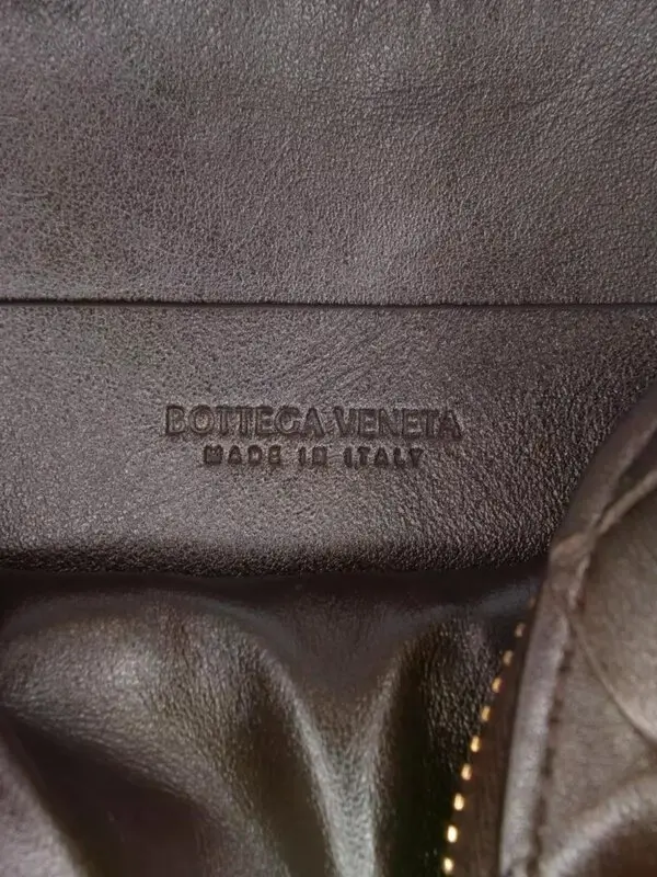 Bottega Veneta 2012-2026 Mini Lambskin Intrecciato Loop Camera Bag Crossbody Bag - Brown