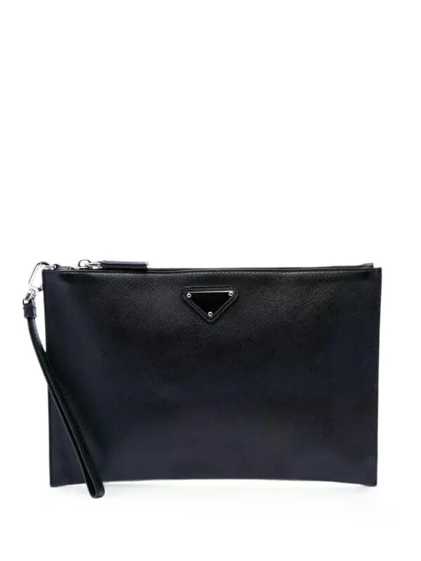 Prada 2016-2026 Saffiano Wristlet Clutch Bag