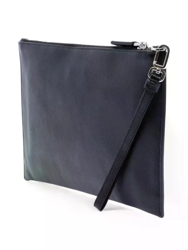 Prada 2016-2026 Saffiano Wristlet Clutch Bag