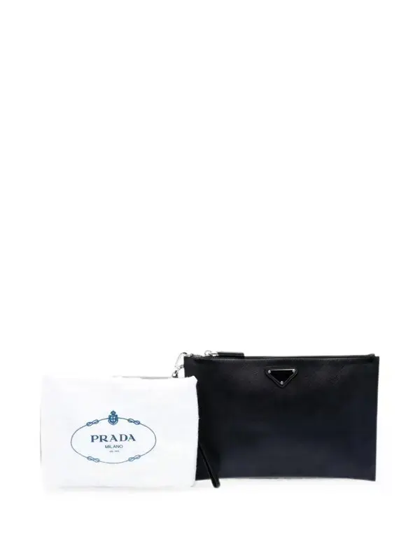 Prada 2016-2026 Saffiano Wristlet Clutch Bag