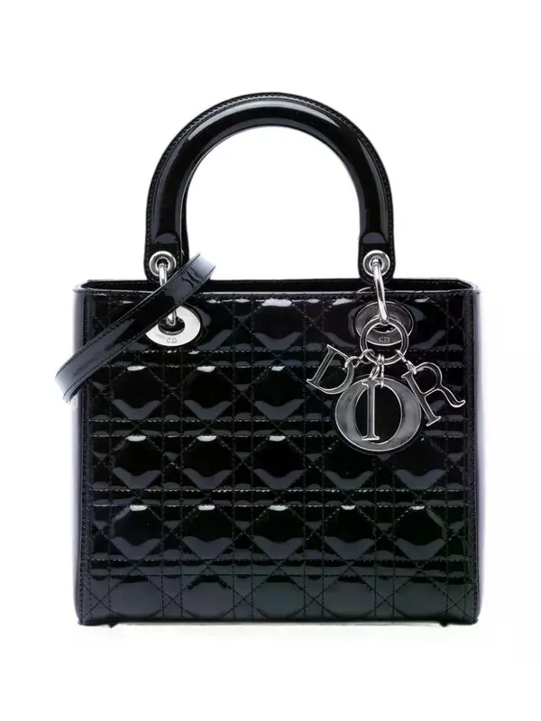 Dior 2012 Medium Patent Cannage Lady Satchel