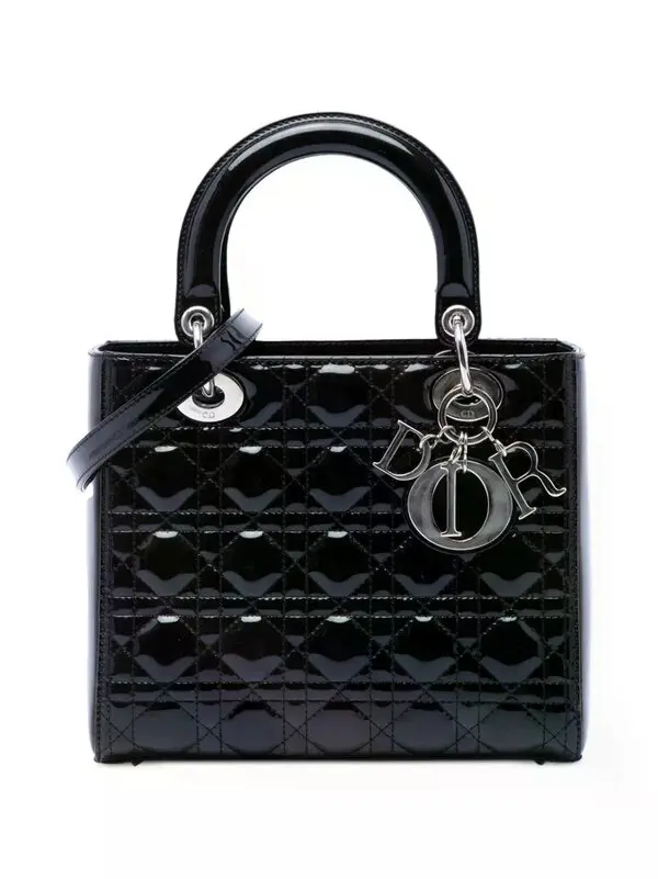 Dior Patent Cannage Lady Satchel