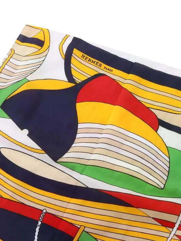Hermès 2010s Thalassa Print Scarf