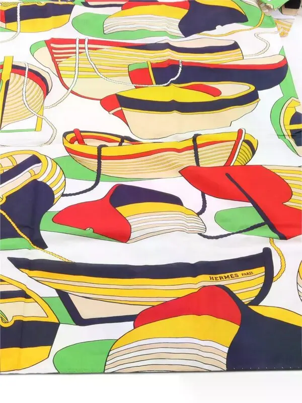 Hermès 2010s Thalassa Print Scarf