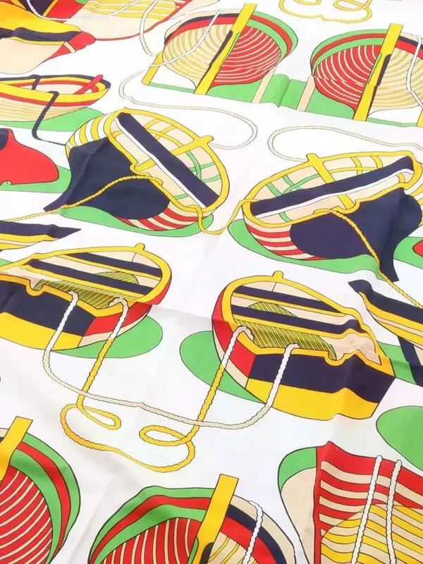 Hermès 2010s Thalassa Print Scarf