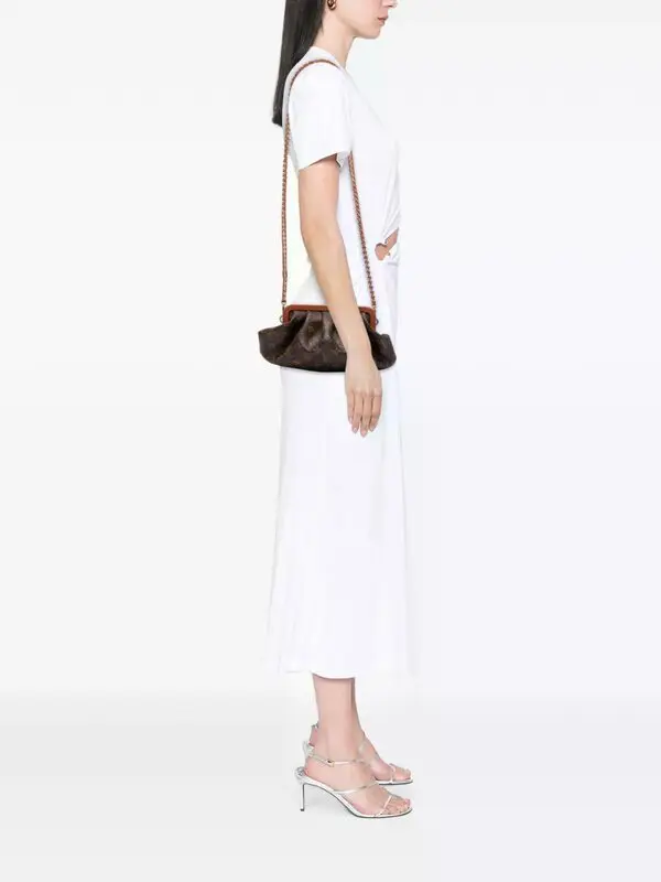 LOUIS VUITTON 2020 Monogram Reverse Boursicot Ew Crossbody Bag - Brown