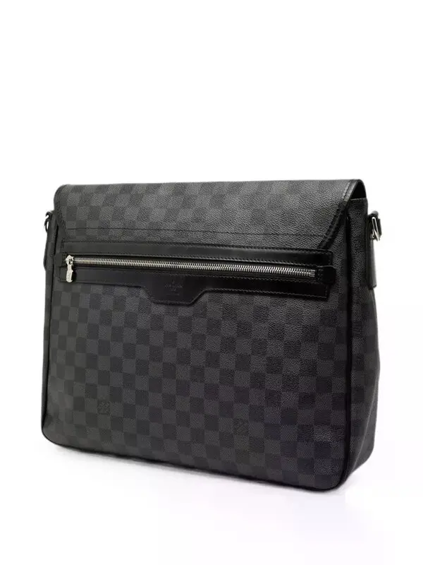 LOUIS VUITTON 2009 Damier Graphite Daniel Mm Crossbody Bag - Black
