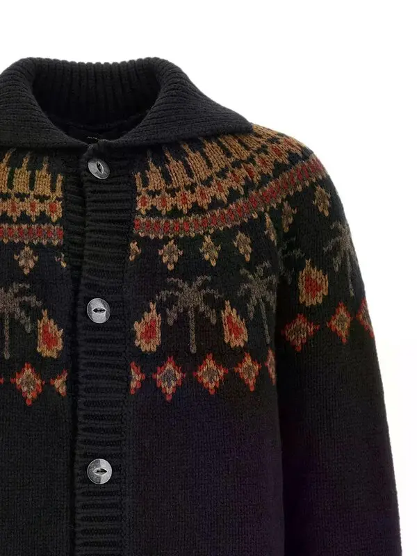 Alanui Fair Isle Jacquard-knit Cardigan
