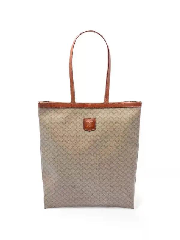 Celine 20th Century Macadam Coated Canvas Tote Bag