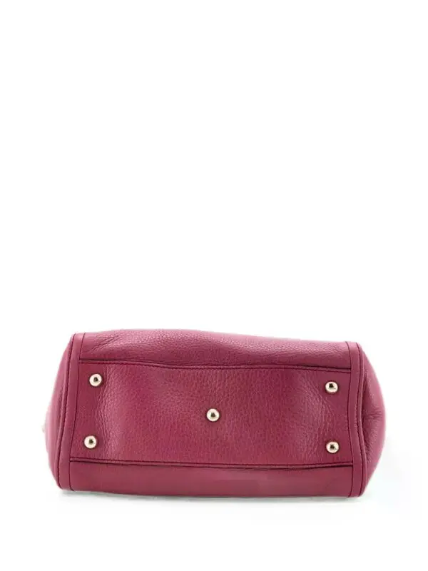 Gucci Soho Convertible Top Handle Bag Leather Small Satchel - Pink