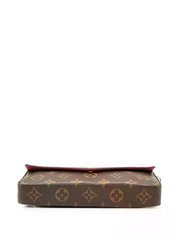 LOUIS VUITTON 2020 Monogram Pochette Felicie Crossbody Bag - Brown