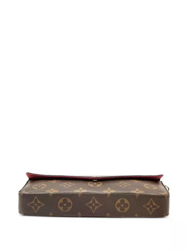 LOUIS VUITTON Monogram Pochette Felicie Crossbody Bag - Brown