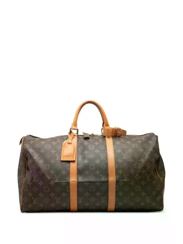 LOUIS VUITTON 1993 Monogram Keepall 50 Travel Bag - Brown