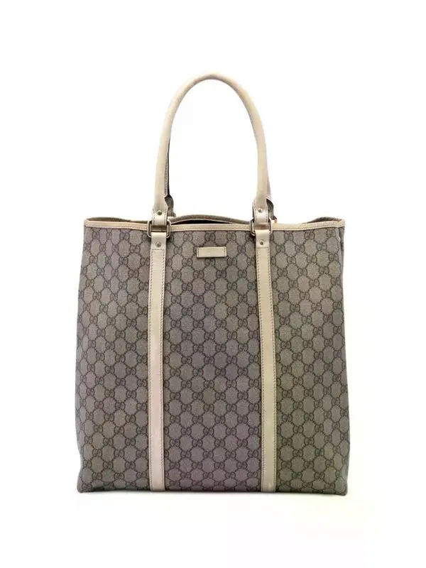 Gucci Gg Supreme Joy Vertical Tote Bag - Grey