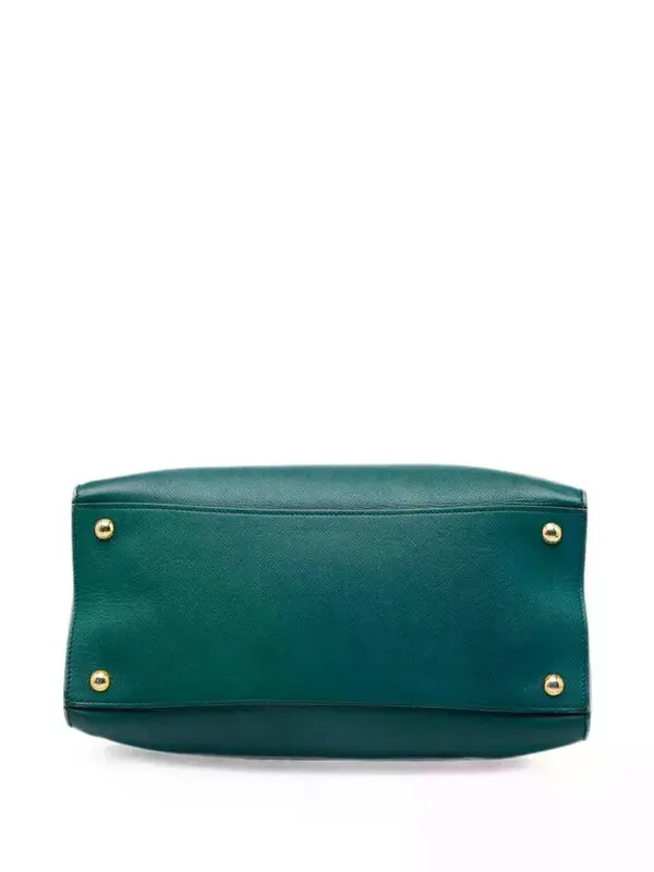 Prada 2013-2015 Saffiano Soft Triple Pocket Tote Satchel