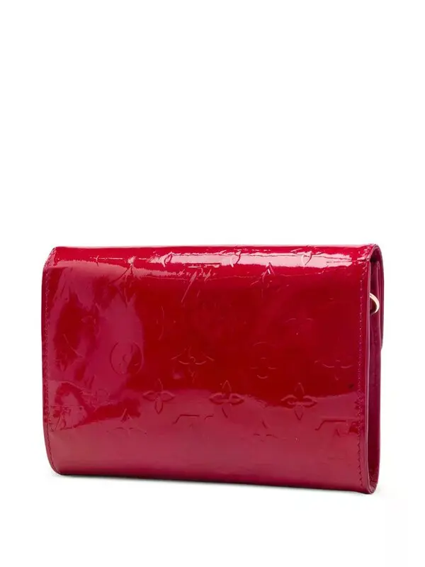 LOUIS VUITTON 2008 Monogram Vernis Bel Air Pochette Crossbody Bag - Red