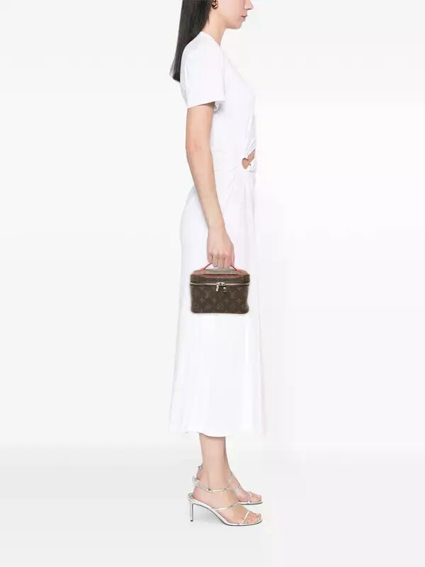 LOUIS VUITTON 2021-2026 Monogram Macassar Nice Mini Case Vanity Bag