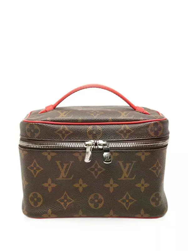 LOUIS VUITTON 2021-2026 Monogram Macassar Nice Mini Case Vanity Bag