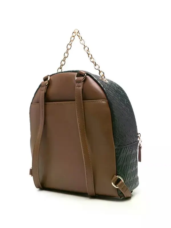 Liu Jo Monogram Embossed Stripe Detail Backpack