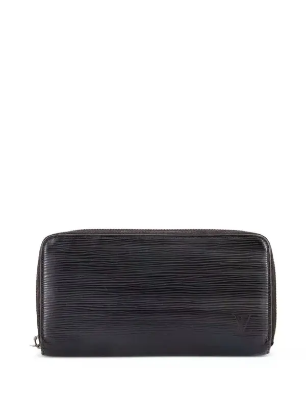 LOUIS VUITTON Zippy Wallet Epi Leather Small Wallets - Black