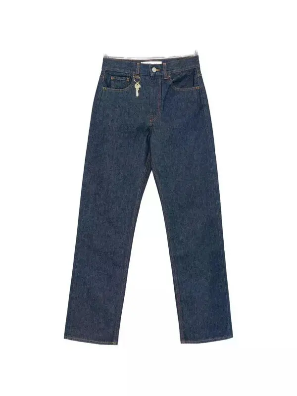 Carven Key-charm Straight-leg Jeans - Blue