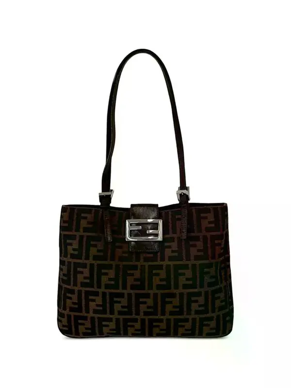 Fendi Zucca Canvas Tote Bag - Brown