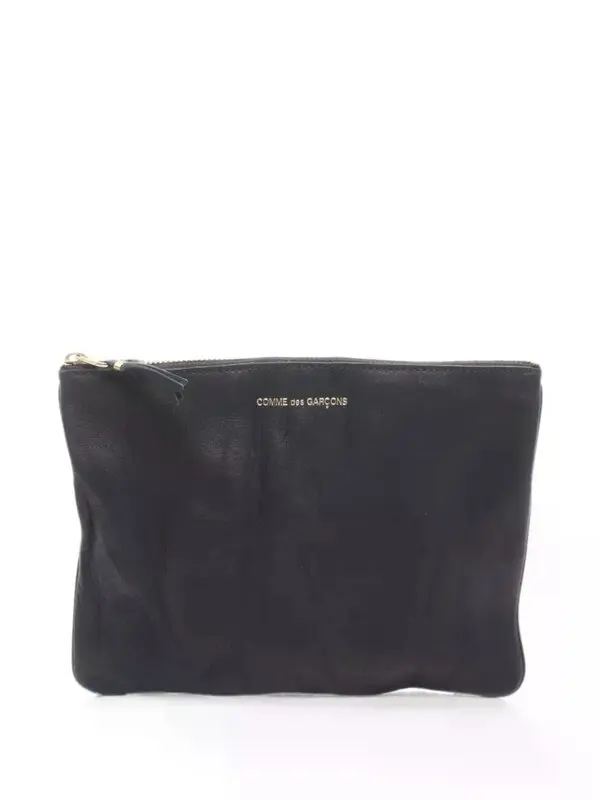 Comme Des Garçons 2020s Leather Pouch - Black