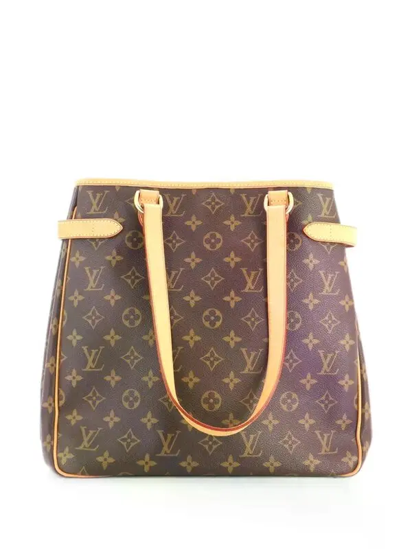 LOUIS VUITTON Batignolles Handbag Monogram Canvas Vertical Tote Bag