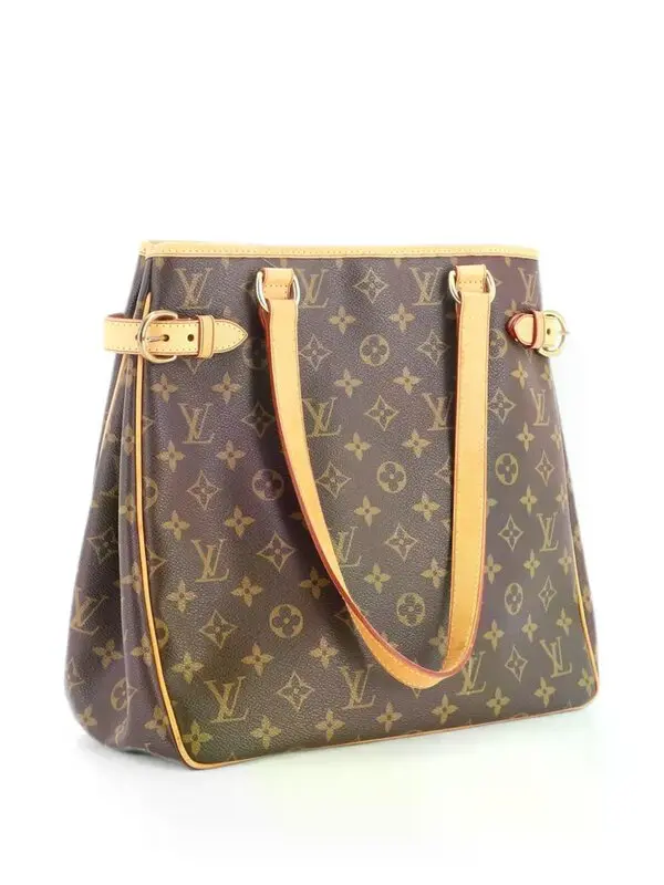 LOUIS VUITTON Batignolles Handbag Monogram Canvas Vertical Tote Bag