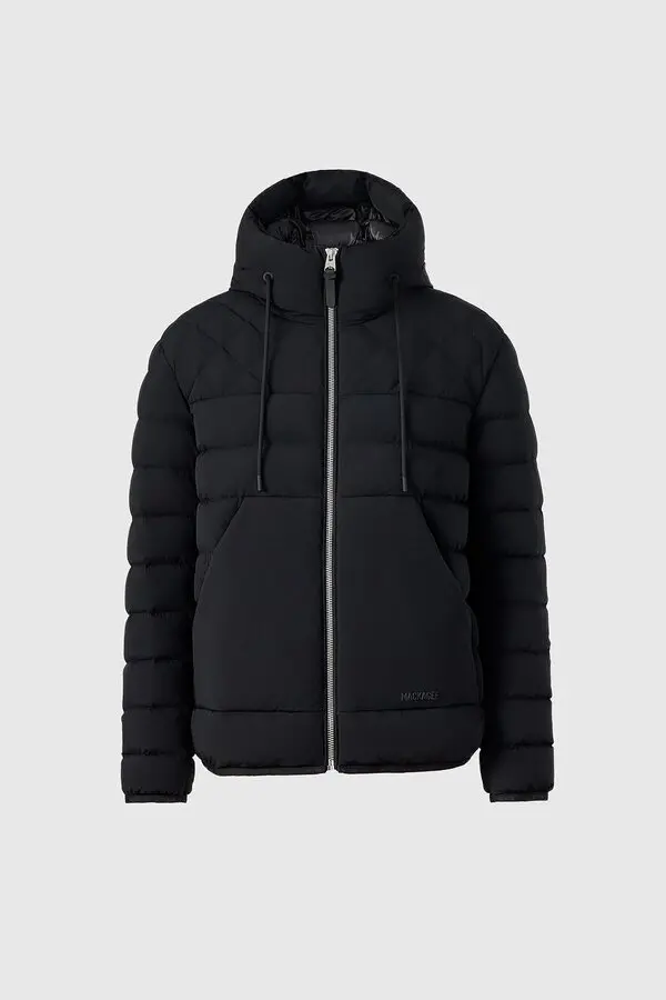 Mackage Bergen-z Quilted Down Hooded Jacket - Black