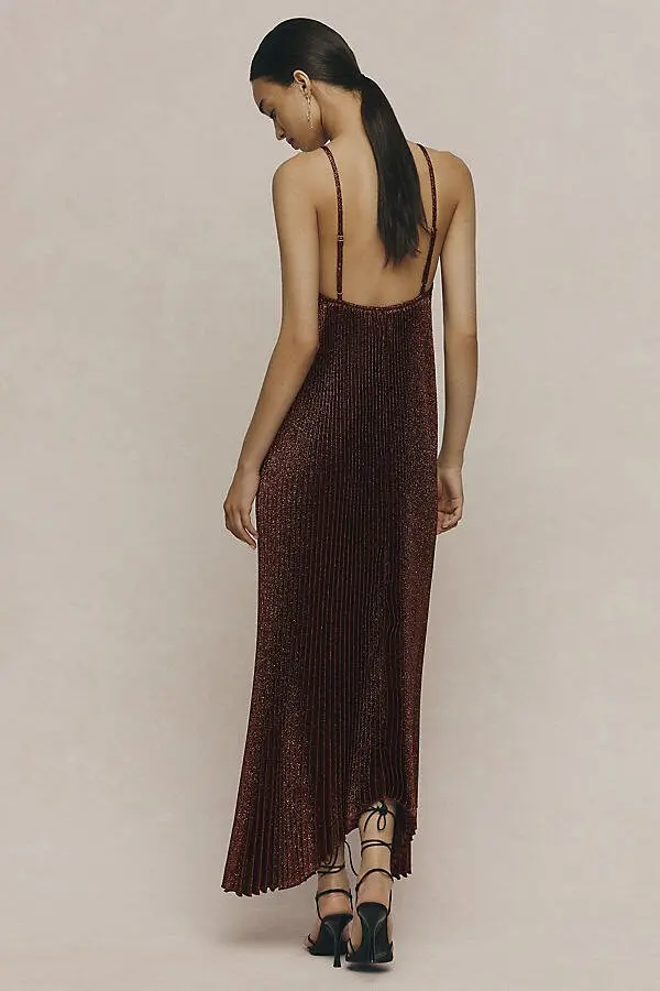 L'IDEE The Muse Plunge Gown - Chocolate