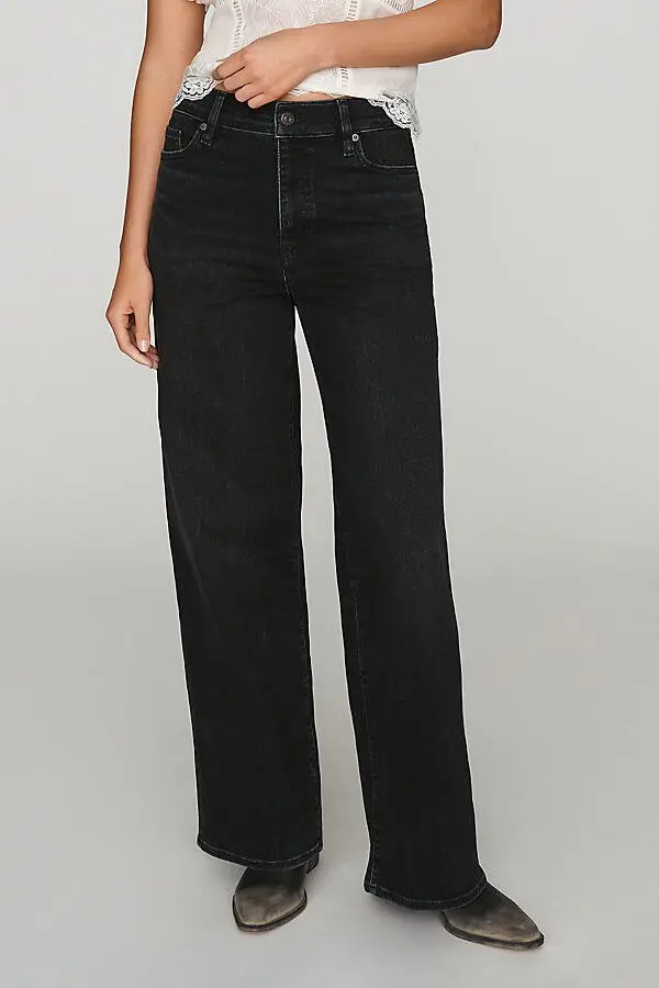FRAME Le Slim Palazzo High-rise Wide-leg Jeans - Etch